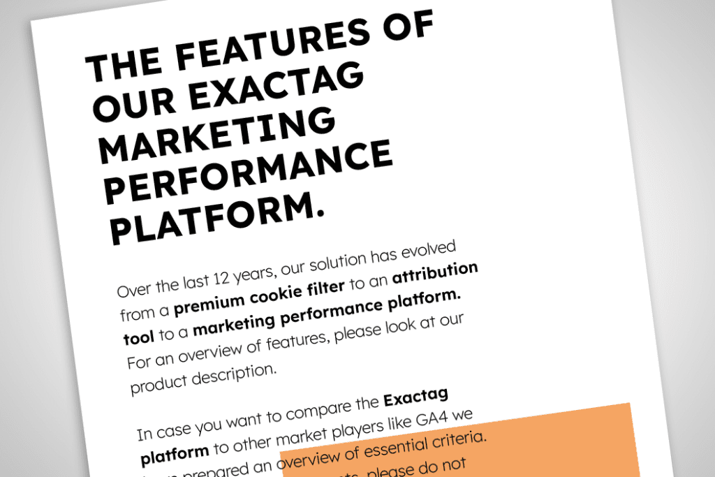 Comparison of attribution tools | Exactag